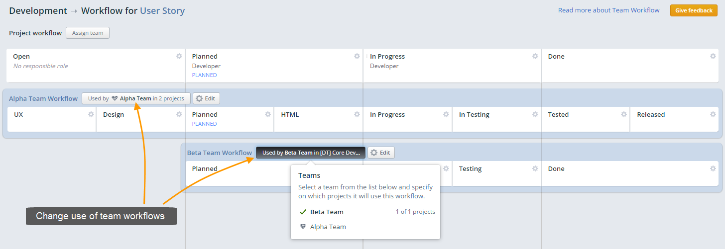 How to customize Team Workflows | Targetprocess - Enterprise Agility Solution