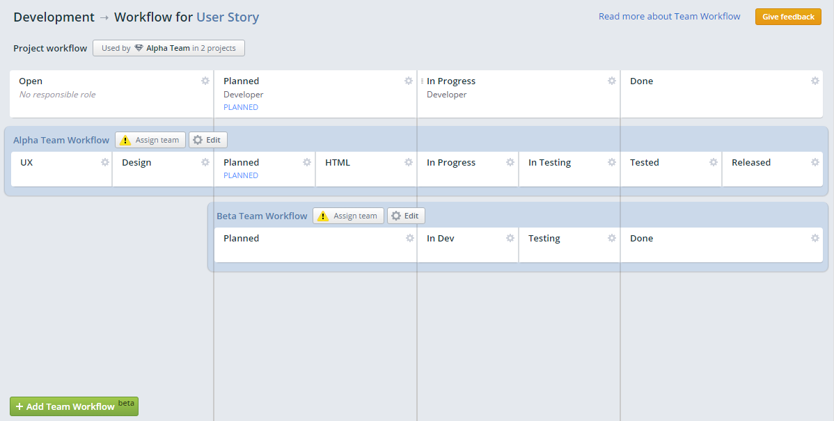 How to customize Team Workflows | Targetprocess - Enterprise Agility ...