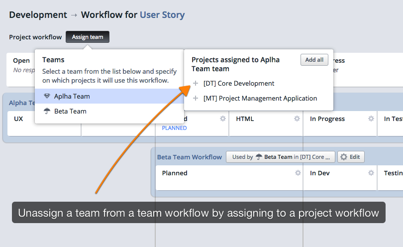 How to customize Team Workflows