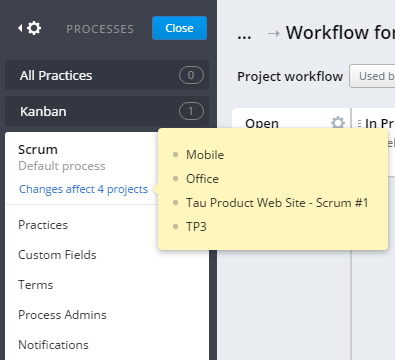 Project and Team Workflows overview | Targetprocess - Enterprise ...