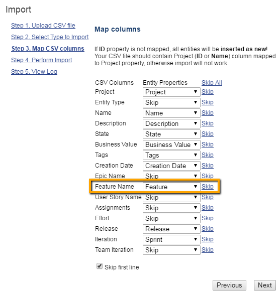 Import Hierarchical Backlogs From Csv Files Targetprocess