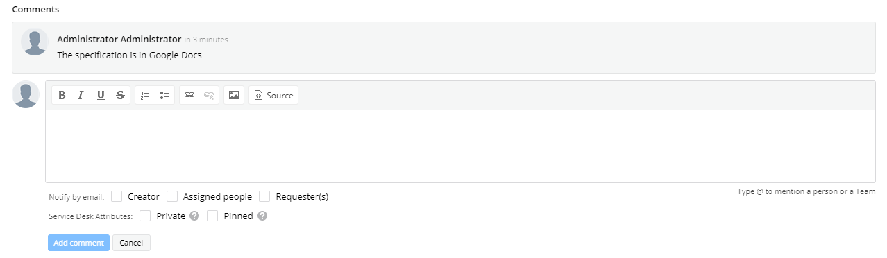 How to Communicate with Users Using Comments and Emails | Targetprocess - Enterprise Agility ...