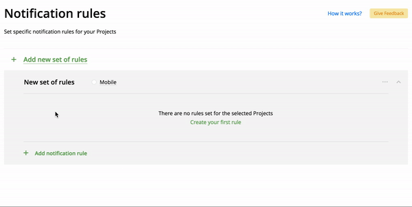 Notification Rules | Targetprocess - Enterprise Agility Solution