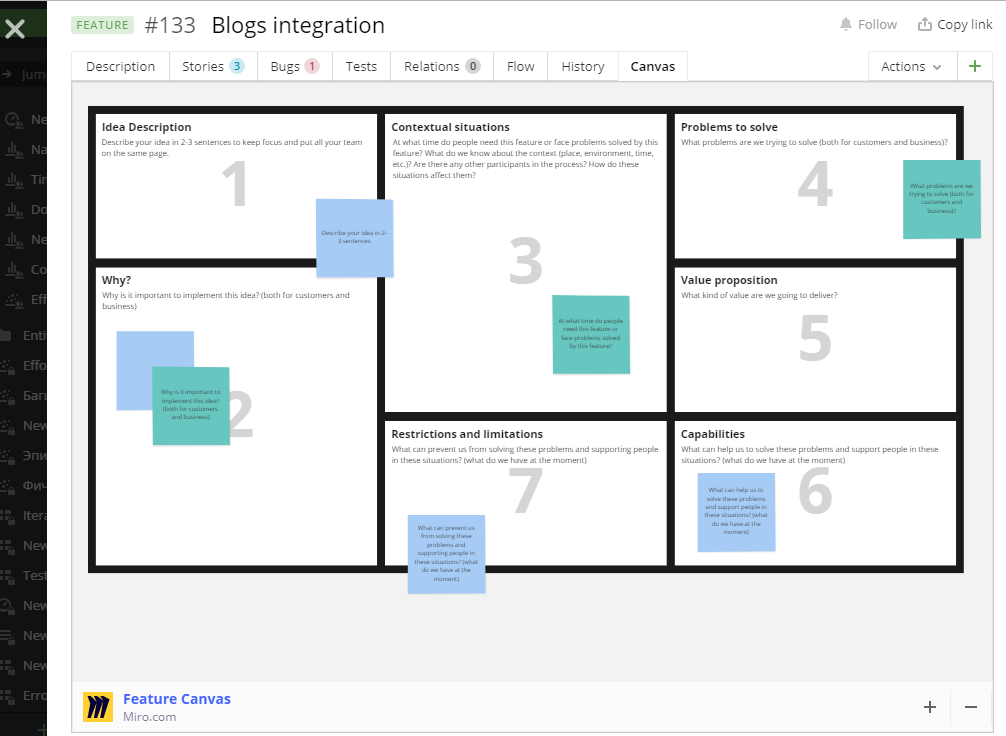 Integration with Miro | Targetprocess - Enterprise Agility Solution