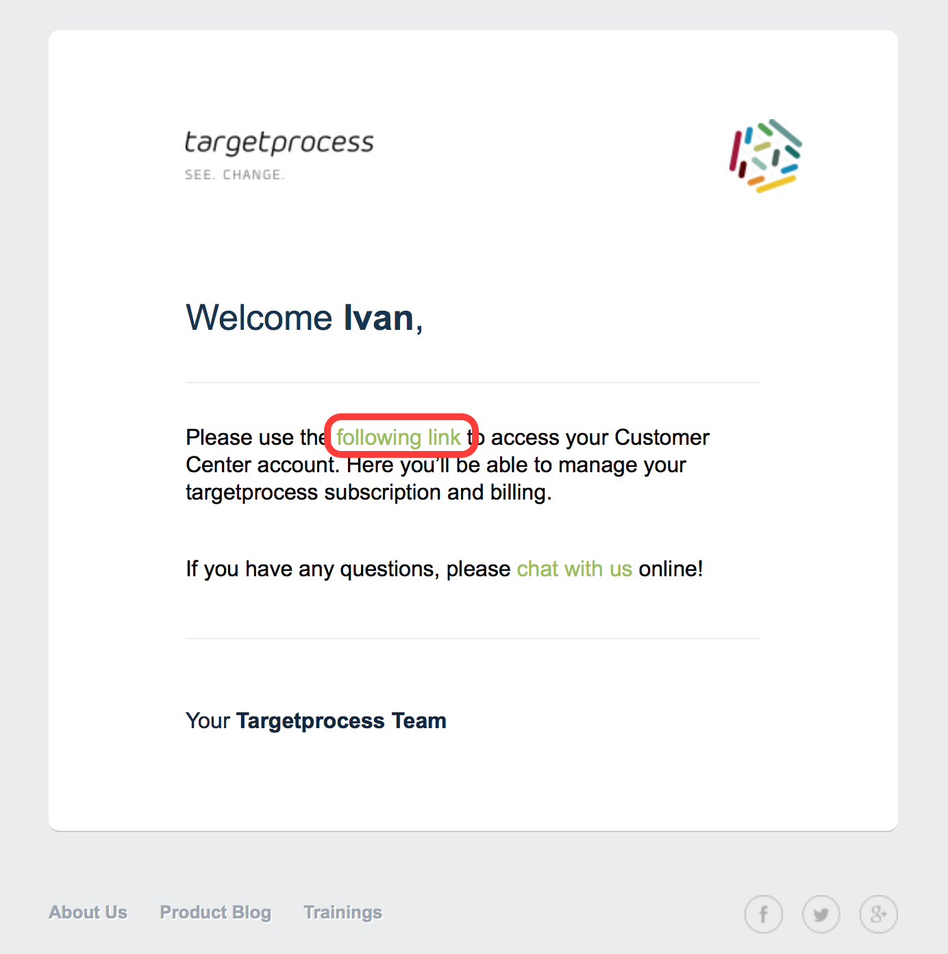 Account registration and activation - Targetprocess - Visual management ...