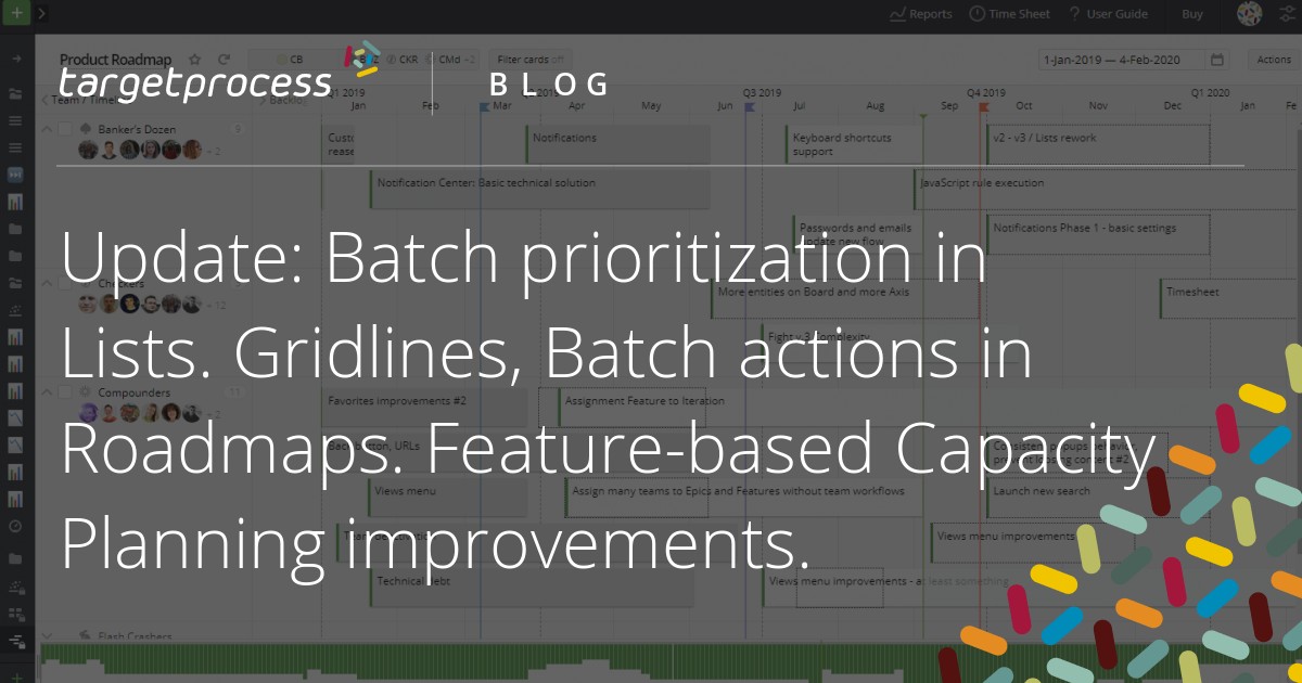 Update Batch Prioritization In Lists Gridlines Batch Actions In Roadmaps Feature Based